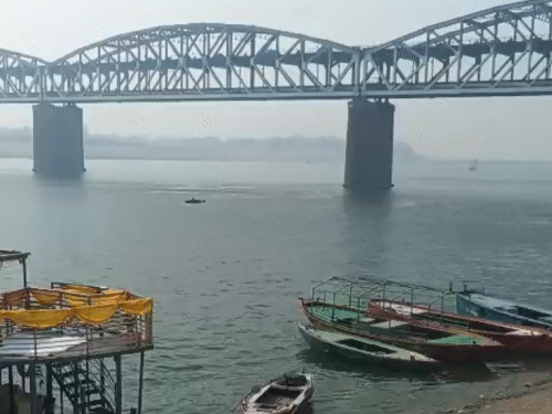Varanasi Speed boat capsized during stunt at Namo Ghat