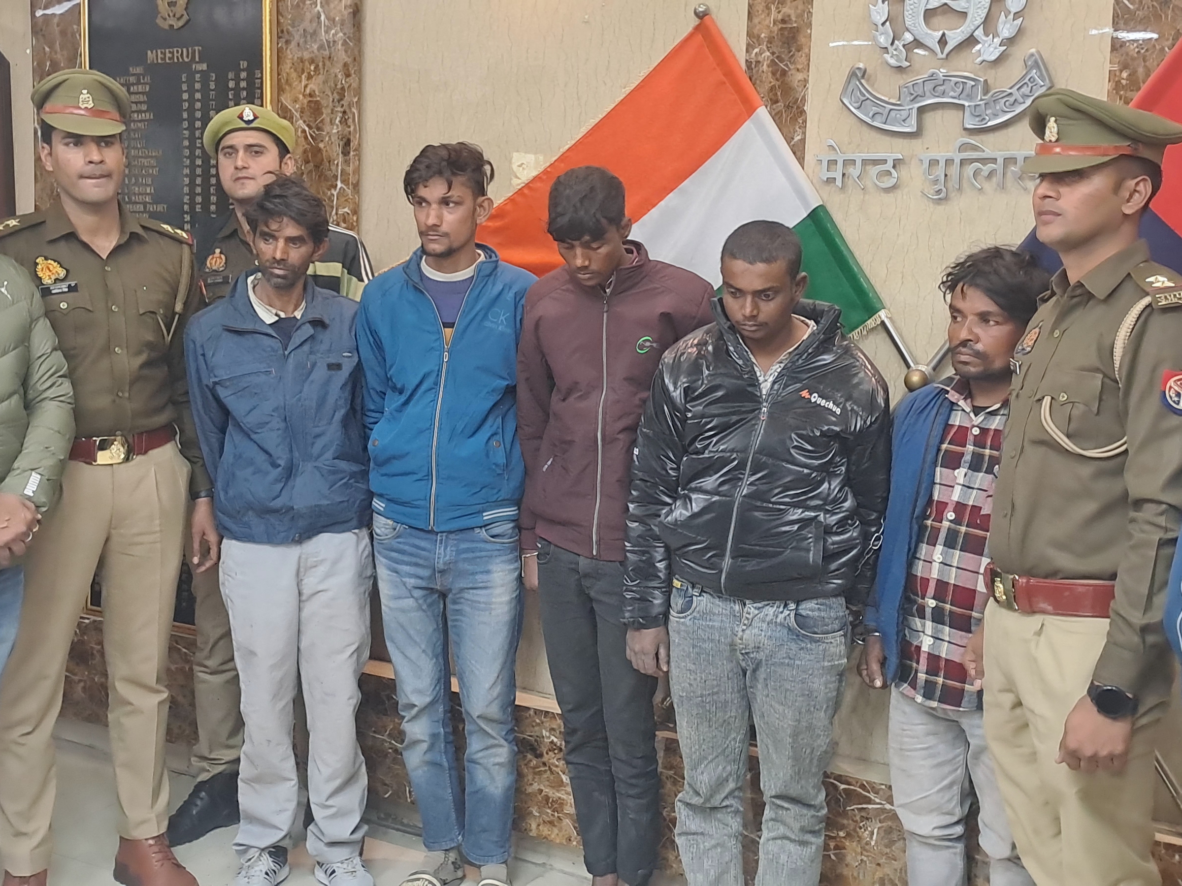 Meerut Partapur police station checking police caught five criminals ...
