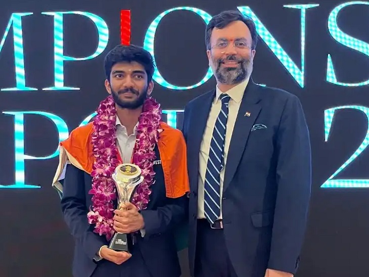 Chess World Champion D Gukesh AICF felicitation ceremony update Haryana ...