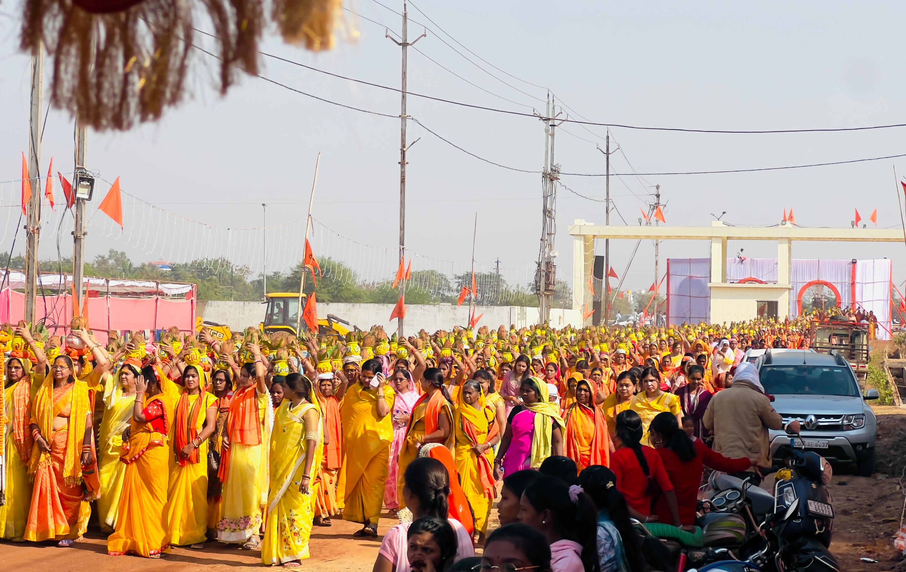 A procession was held to revive Amriteshwar Mahadev Temple