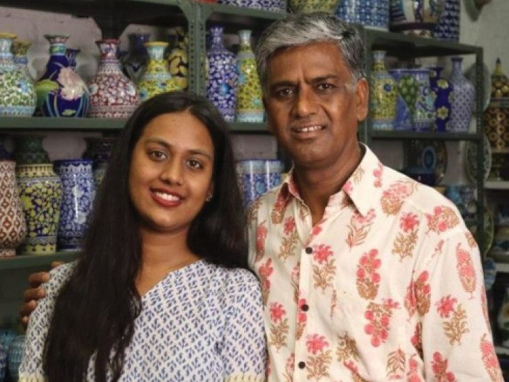 Narendra Modi Gift Shankh CM Bhajanlal Sharma | Jaipur Blue Pottery ...