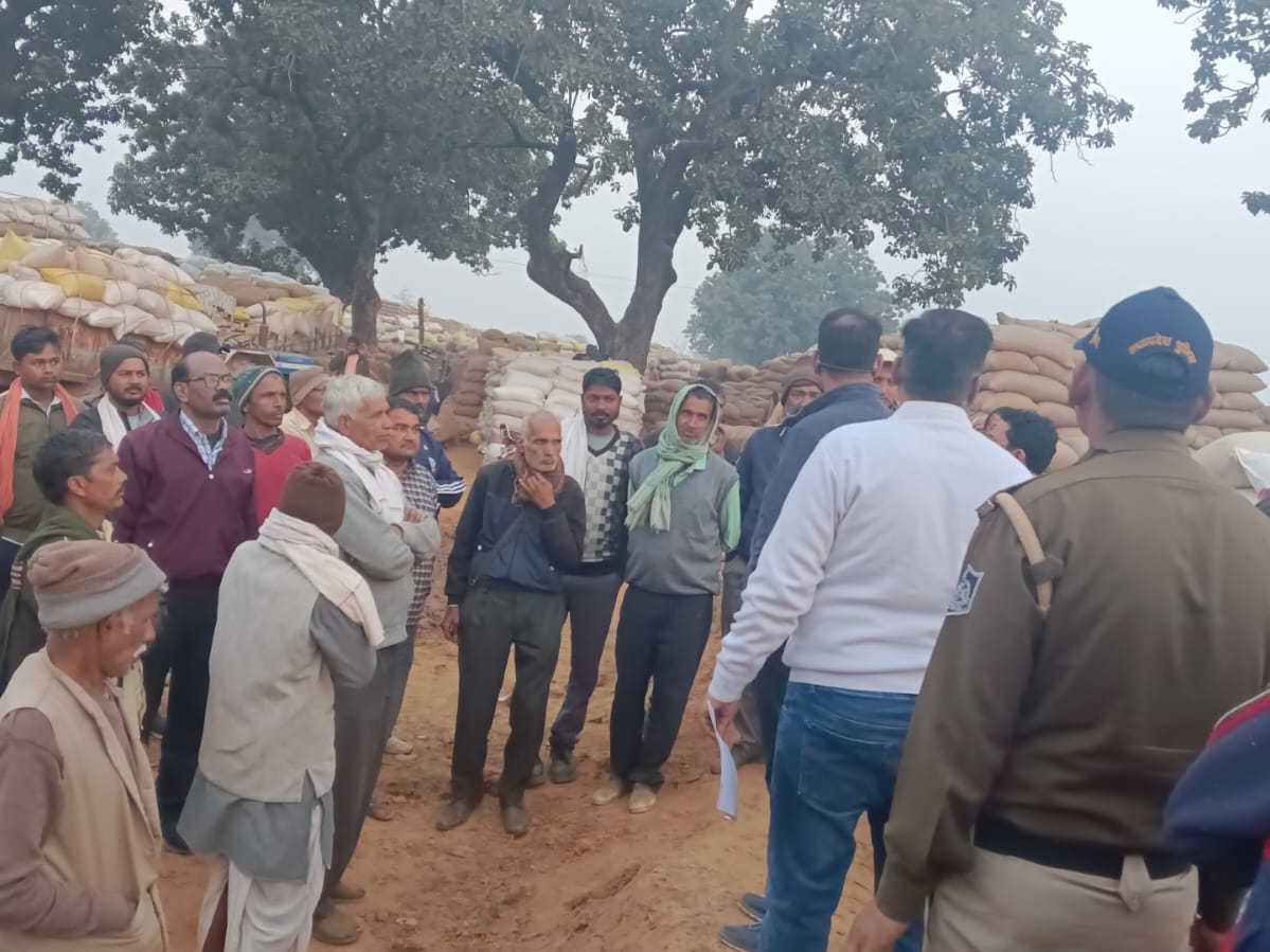 The collector inspected the Gauri rice center | कलेक्टर ने गौरी धान ...