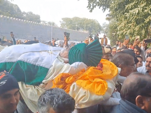 Om Prakash Chautala Funeral Photos Updates | Sirsa Farm House