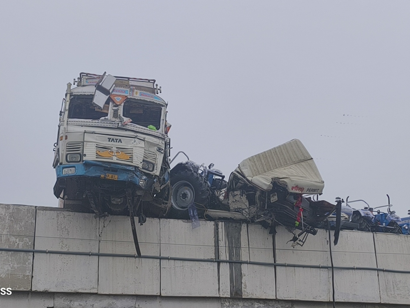 Panipat Samalkha Tanker Trala accident Driver Death one injured