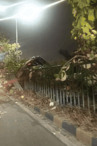 A terrible accident happened on Shaheed Path in Lucknow, death