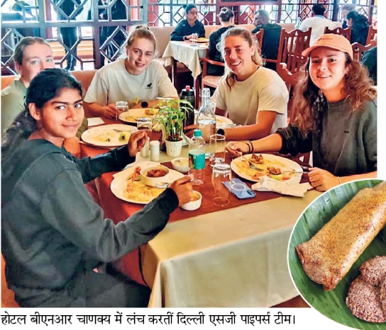 High protein diet for guest hockey players... Dosa and Idli are being made from Jharkhandi madua ...