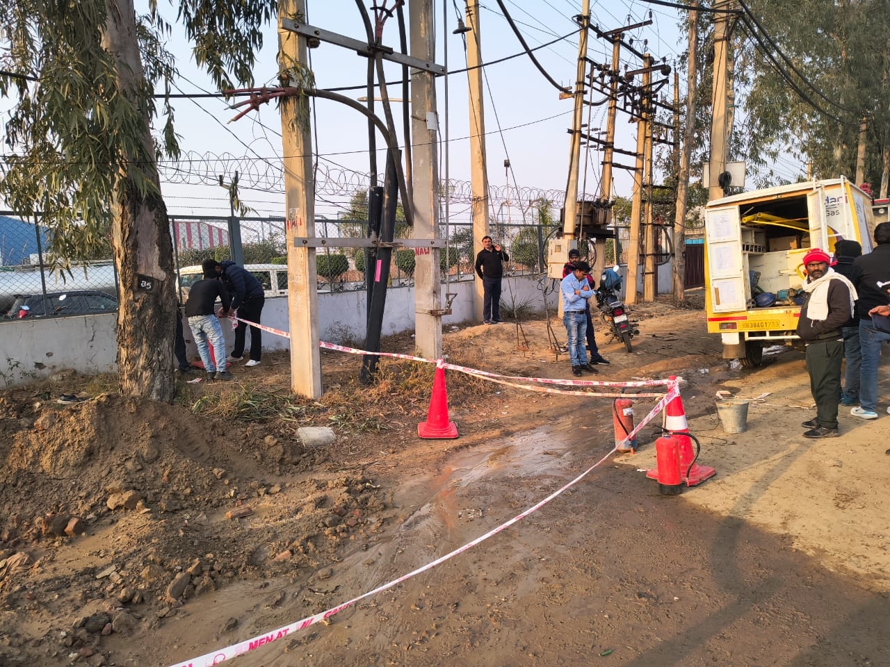 Palwal loud explosion with PNG pipeline burst update