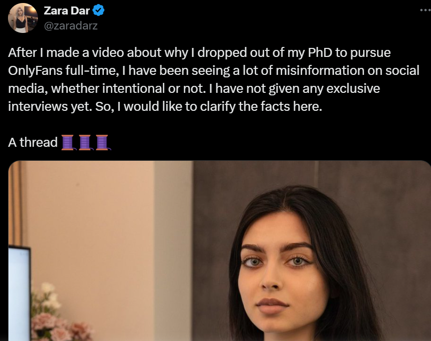 OnlyFans Payment Model; Adult Content Creator Zara Dar Income | Earn Money