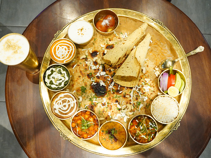 Rajasthani Taste; Jaipur Restaurant Jamai Raja Thali | Gulab Jamun | 22 ...