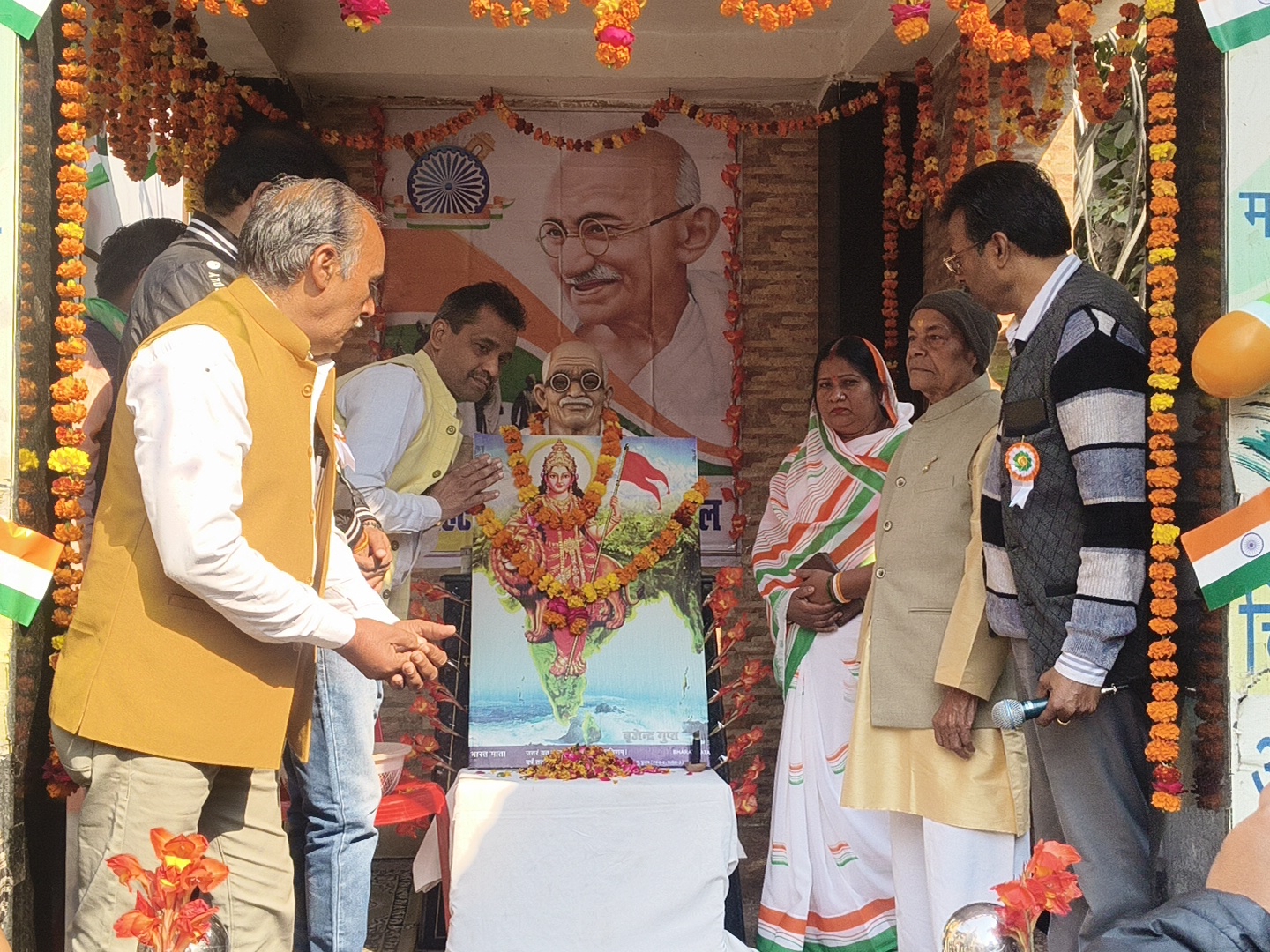 Republic Day celebration at Chinhat MLA Square