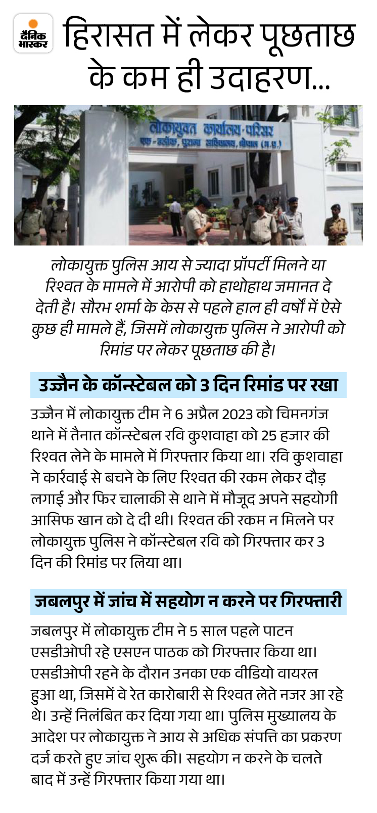 Saurabh Sharma | Bhopal Crorepati RTO Constable Arrest Video LIVE ...