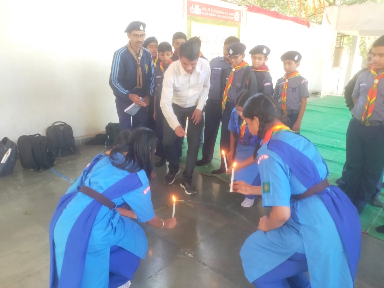 More than 100 students participated in the Scout-Guide camp