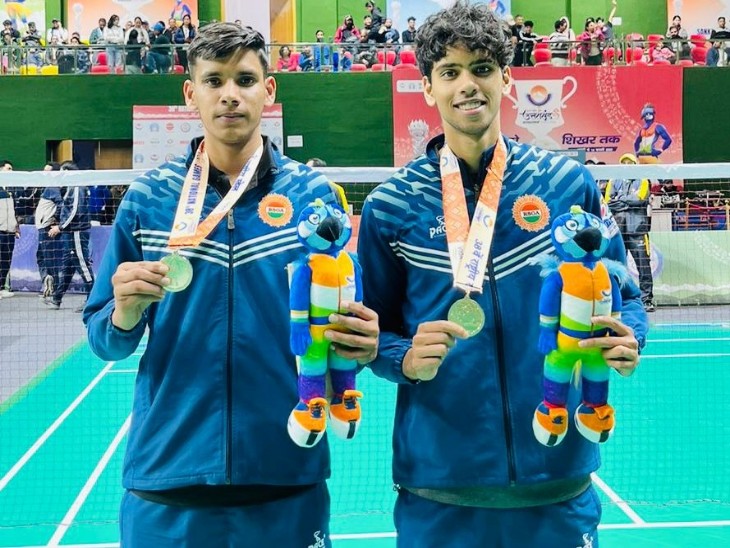 Rajasthan team got bronze medal in badminton national competition ...