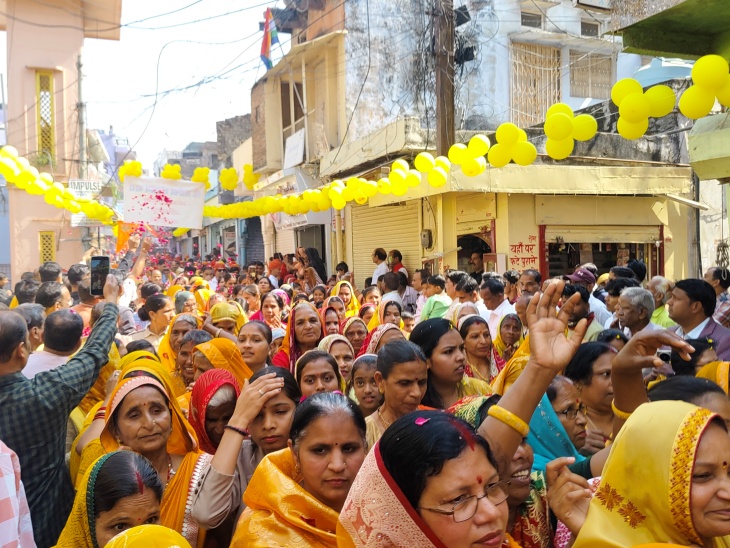 After 544 years, Shreeji's religious flag procession was taken out in Baran