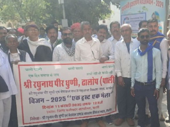 People of Meghwal community reached Pali Collectorate | मेघवाल समाज के ...