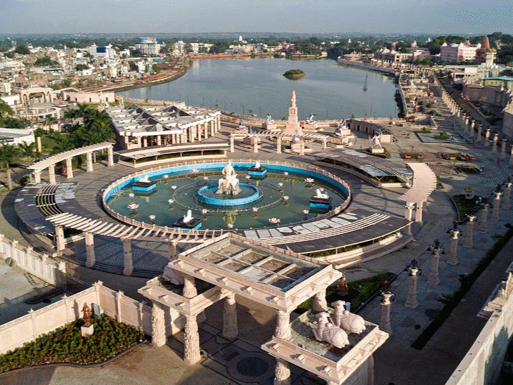 Sagar Sant Ravidas Mandir Drone VIDEO | Nagara Style Temple | देश के सबसे बड़े रविदास मंदिर का ...