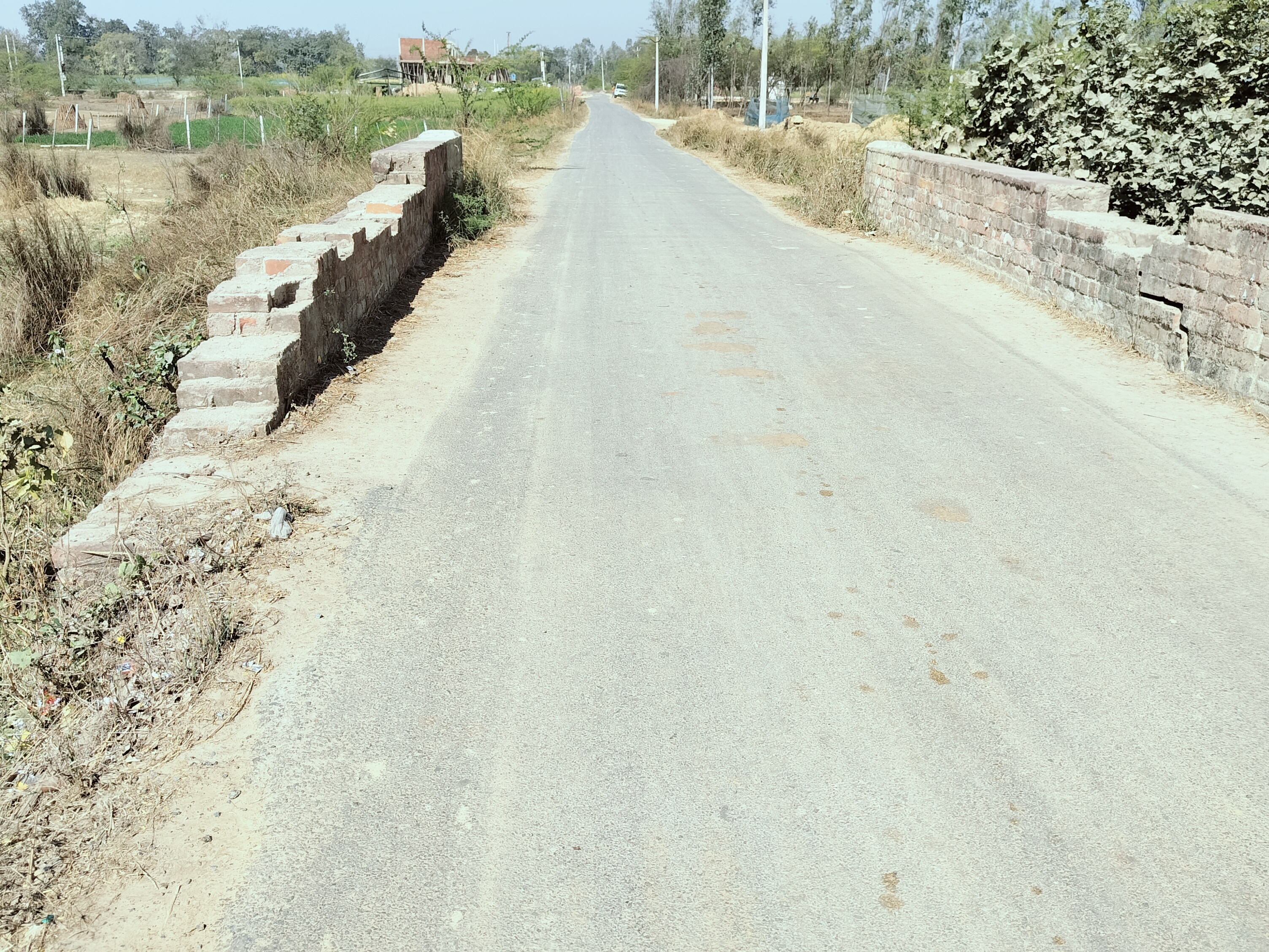 The dilapidated bridge in Gosaiganj poses a danger