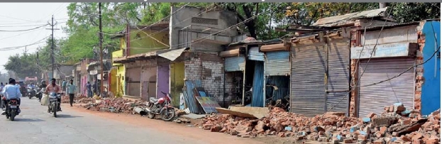 Nazul land is on both sides of the railway station road, yet the ...