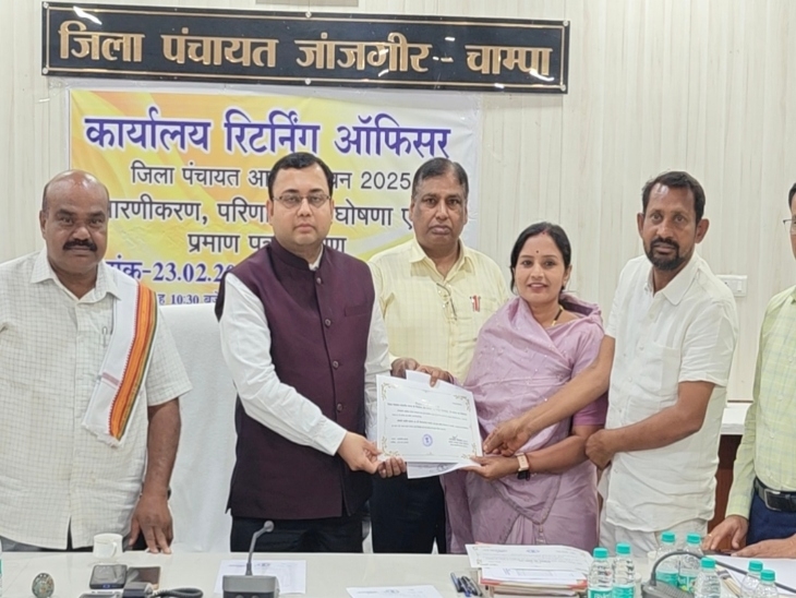 Winners of the second phase of three-tier Panchayat elections received ...