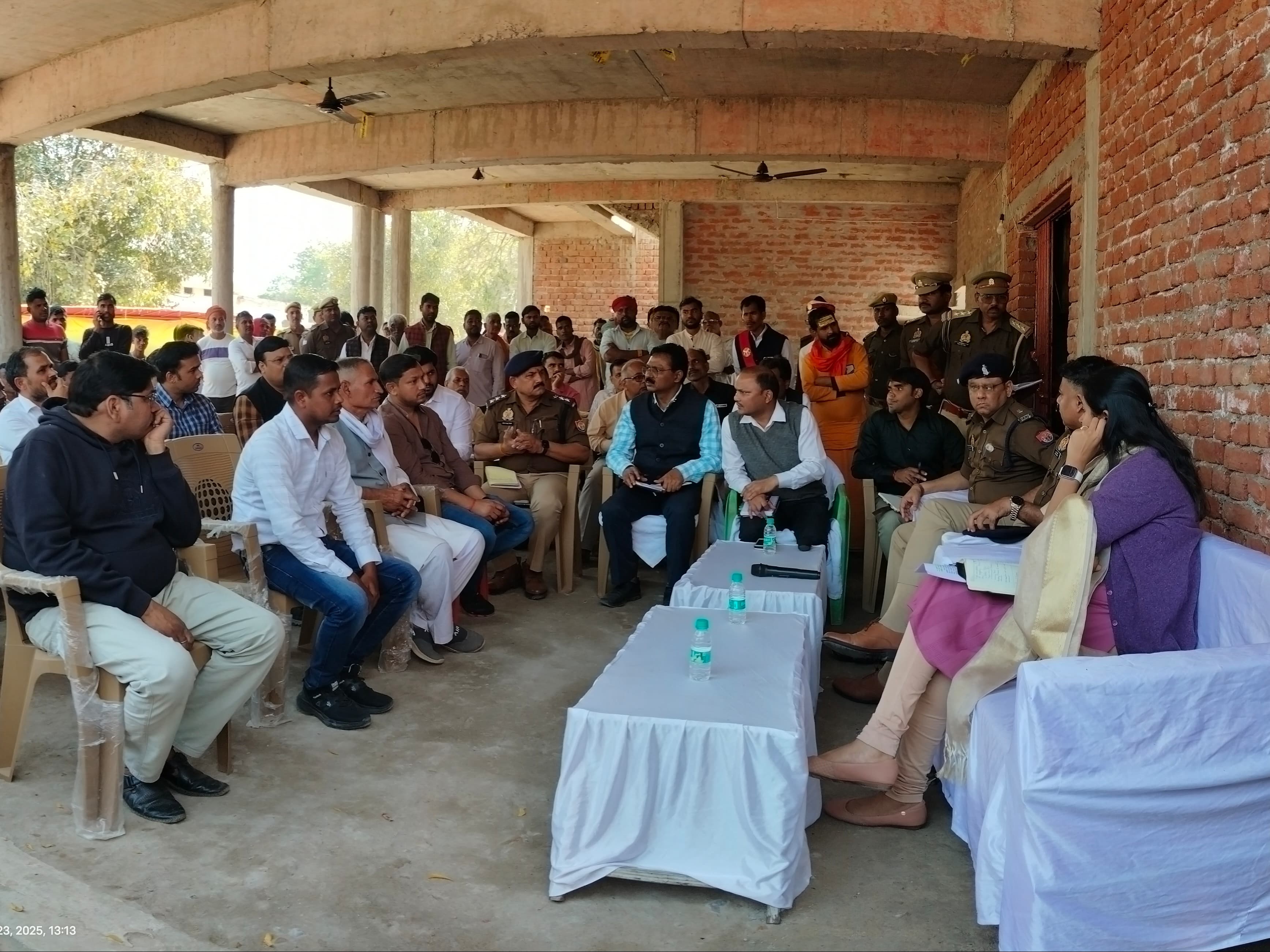 DM SP inspected Mahahardham in Mardah | मरदह में डीएम एसपी ने किया ...