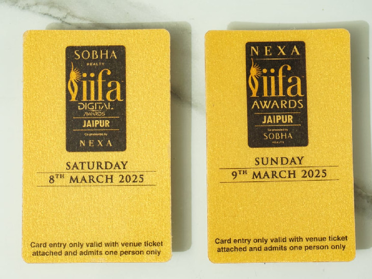 IIFA 2025 Invitation Card; VVIP Golden Pass | Jaipur Designer