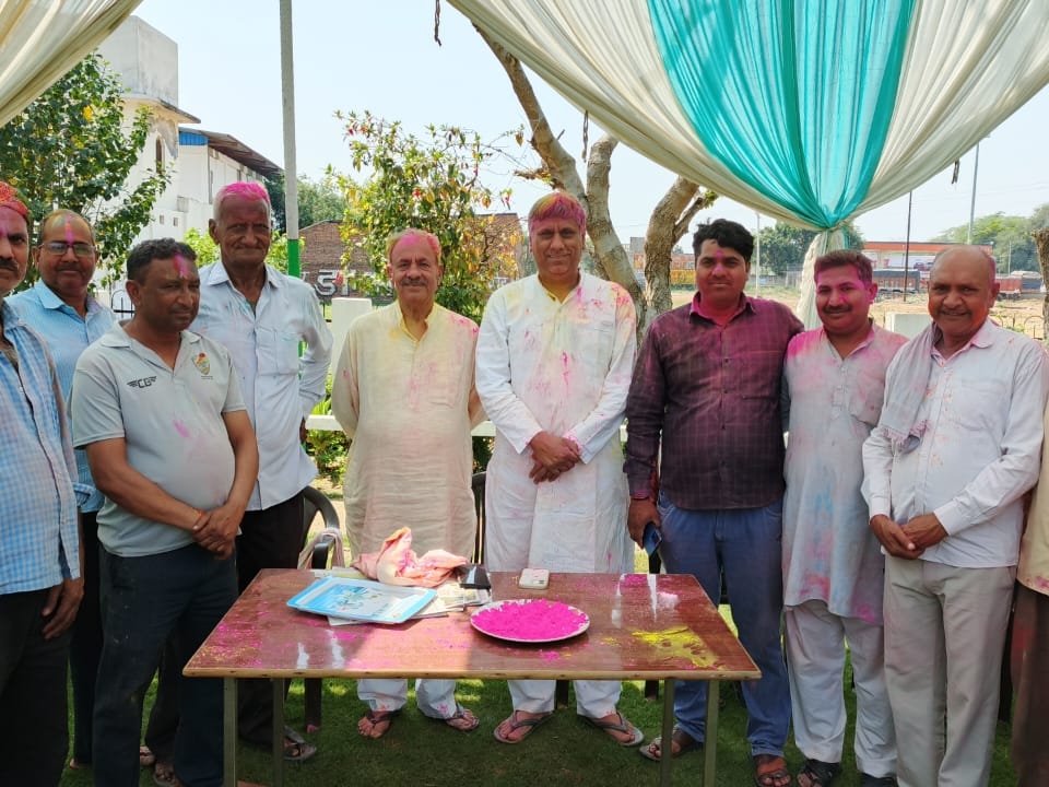 MLA celebrated the festival of colors in Murali Manohar Palki Yatra ...