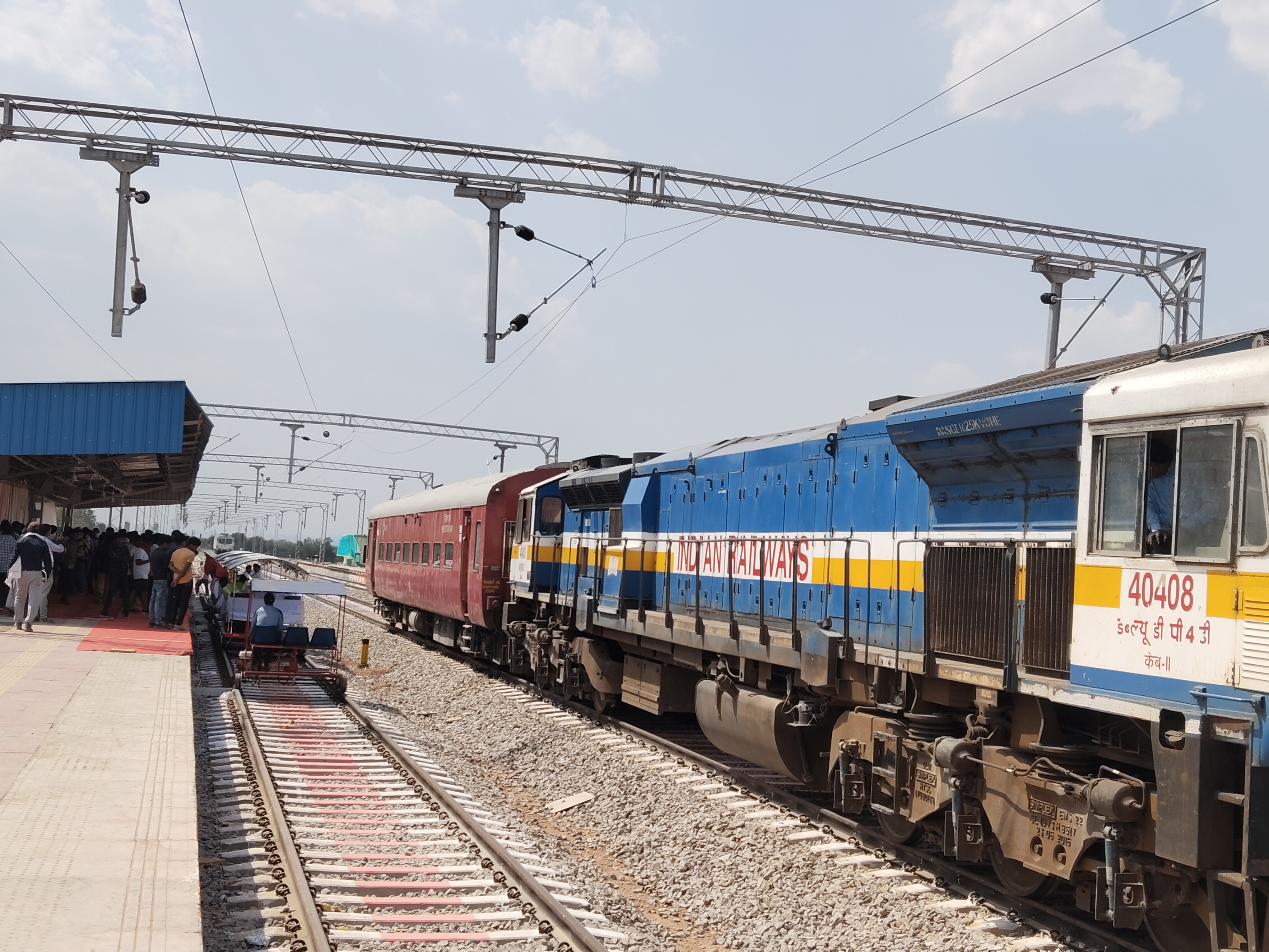 Inspection of Sabalgarh-Kailaras new railway line | सबलगढ़-कैलारस नई ...