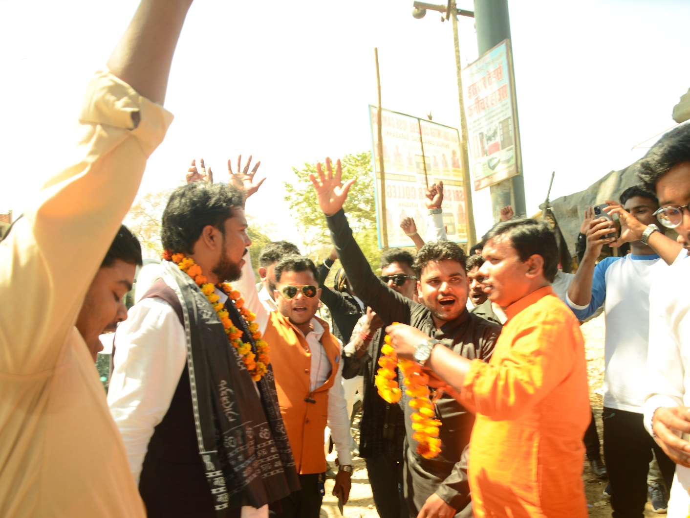 Pasi community leader welcomed in Surajpur | सूरजपुर में पासी समाज के ...