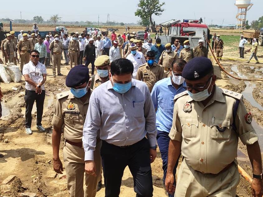 Fire in Hathras cold storage for 30 hours