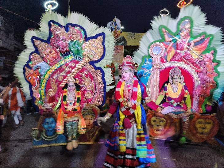 Birthday celebration was held in the old Shri Ram temple of Balaghat