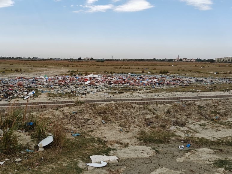 Garbage dump in Trisundi Industrial Area