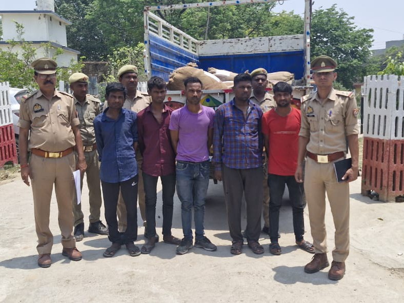 Theft of 42 quintals of peas from Kalpi Mandi revealed | कालपी मंडी से ...