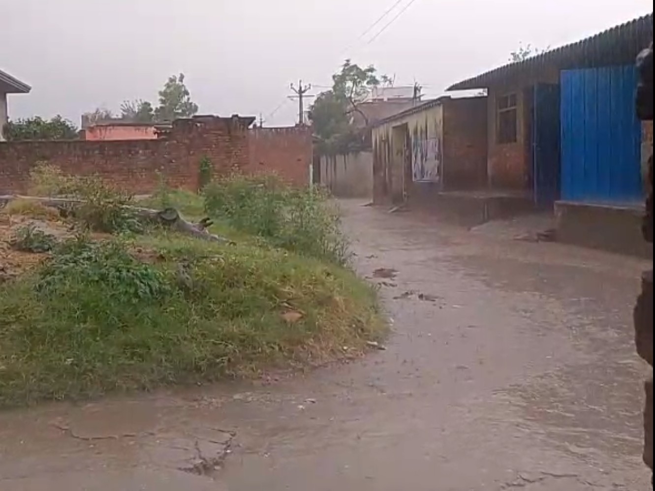 The weather changed due to rain in Bijnor