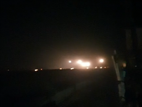 Country's first aircraft night landing on highway in UP