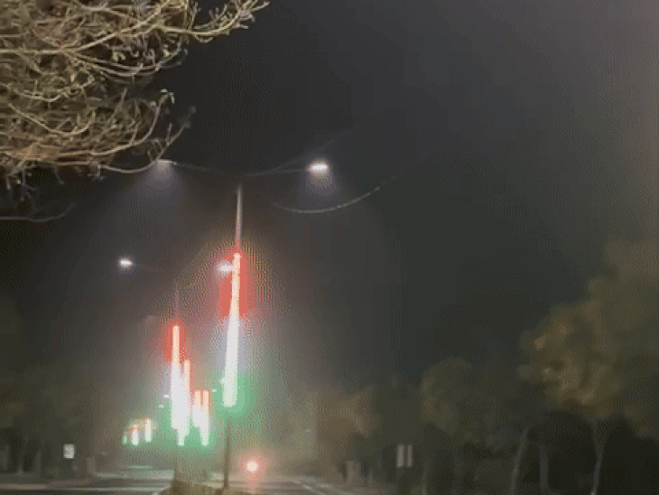 Nuh city lit up with tricolor lights | नूंह में लगाई गई तिरंगा लाइट ...