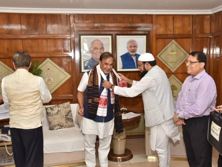 himanta-flood-jihad-mahbubul-haque-ustm-assam-controversy | Bhaskar English