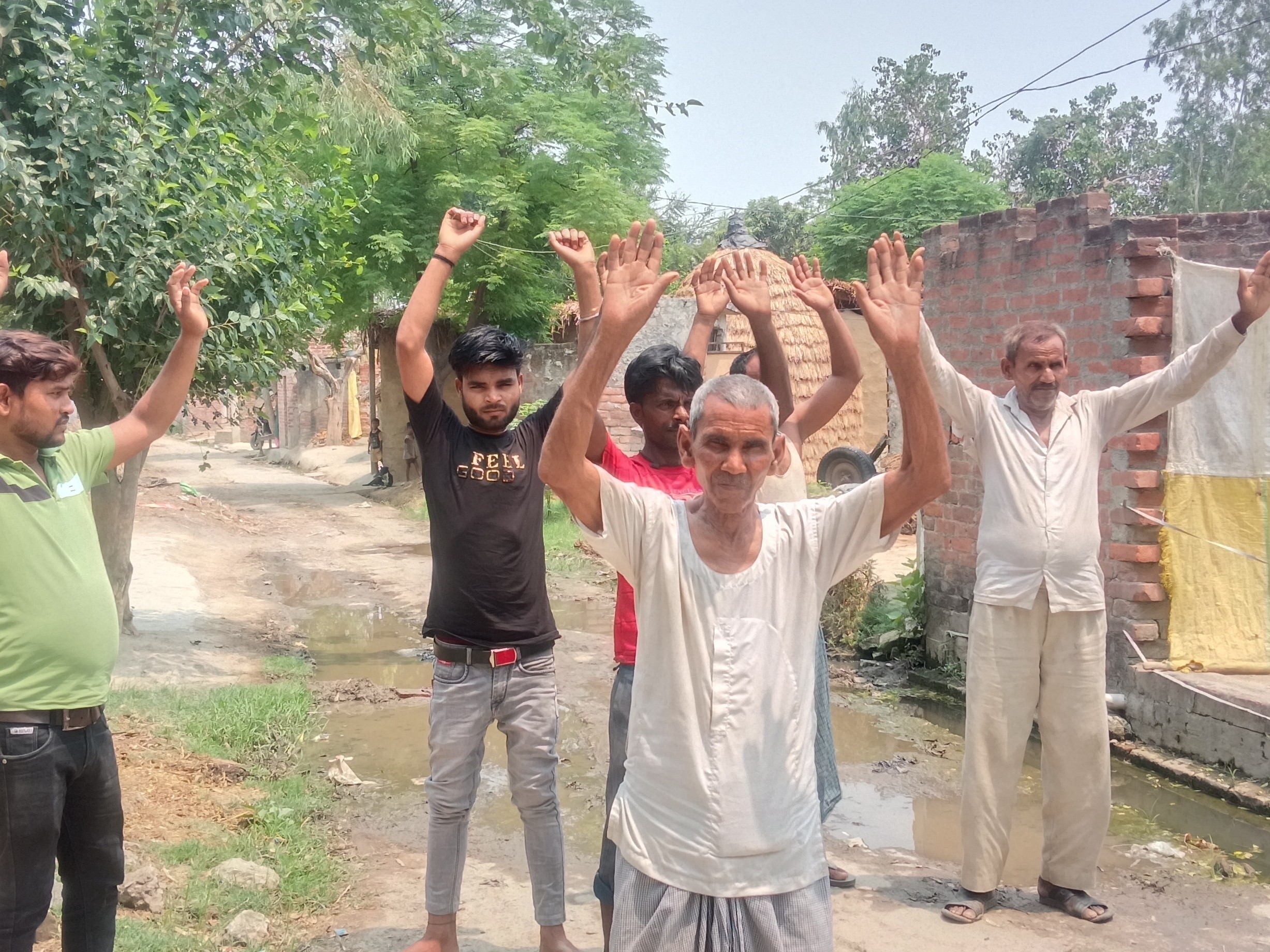 Drains got blocked in Tendua Kanja
