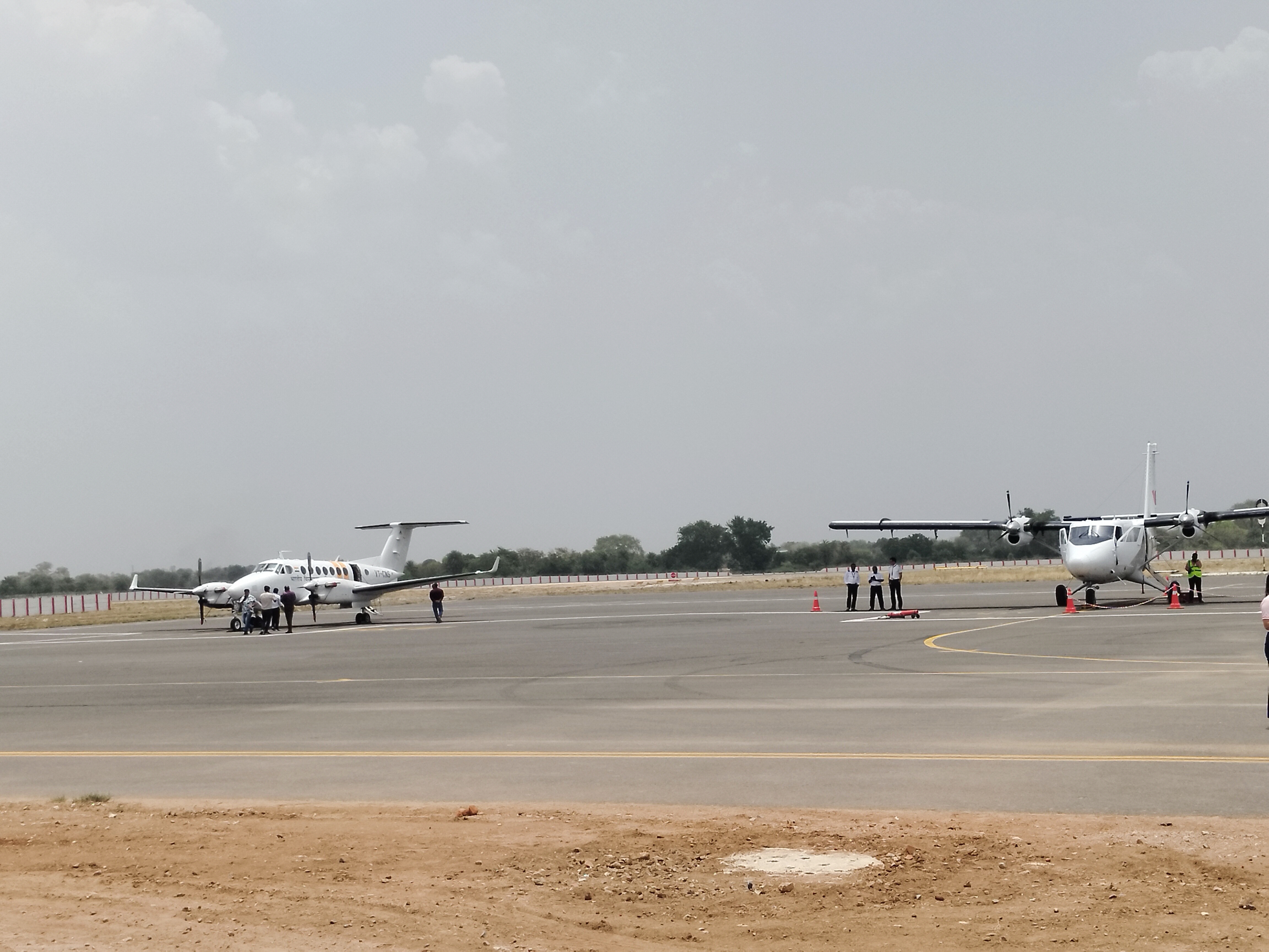 Not a single flight took off from Datia airport on the first day ...