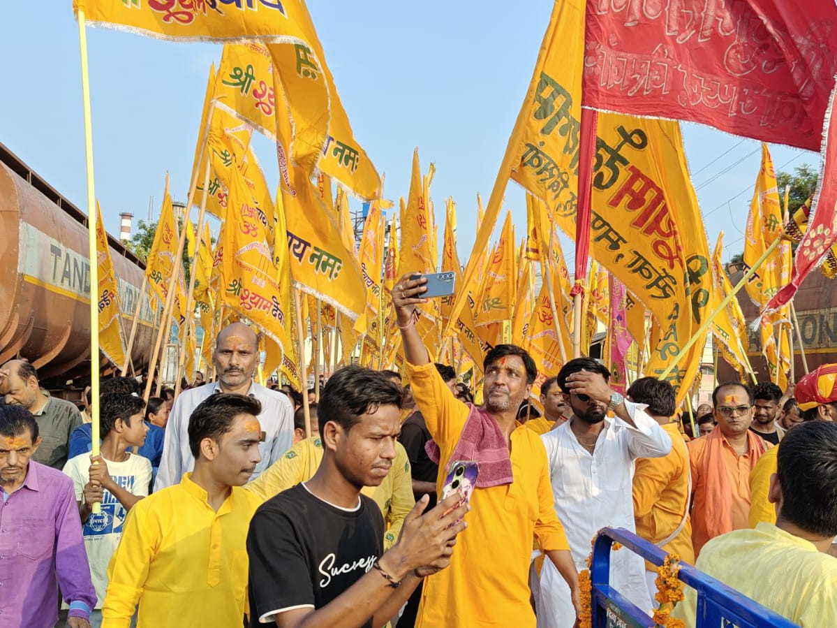 Preparations for installation of the idol of Khatu Shyam temple in ...