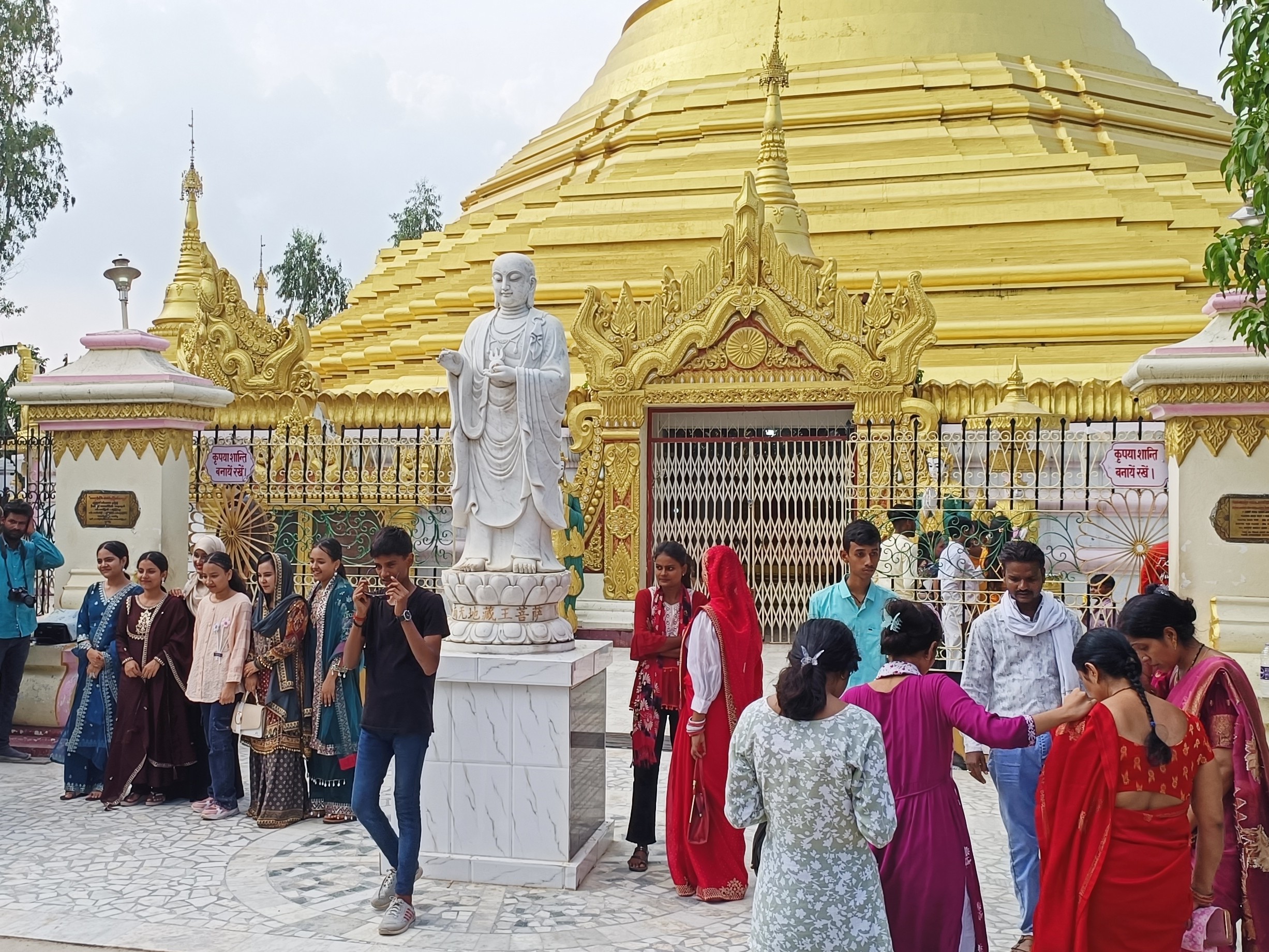 100 year old tradition in Myanmar temple of Kushinagar