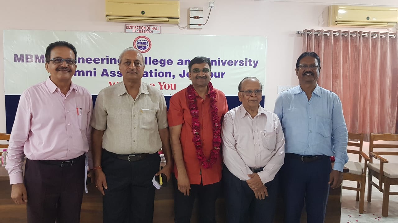 Kochar became president of MBMU Alumni Association, Pediwal became ...