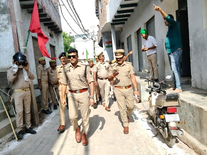 Preparations for Tajia procession in Bhadohi on Muharram