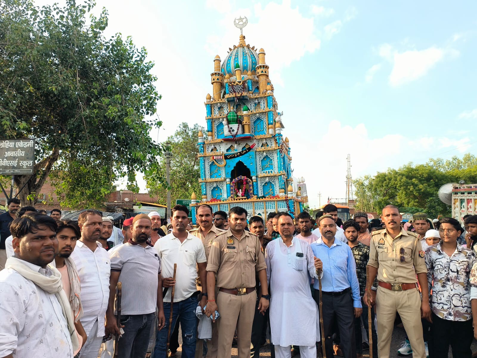 Tajia procession took place in Ghatampur on the occasion of Moharram