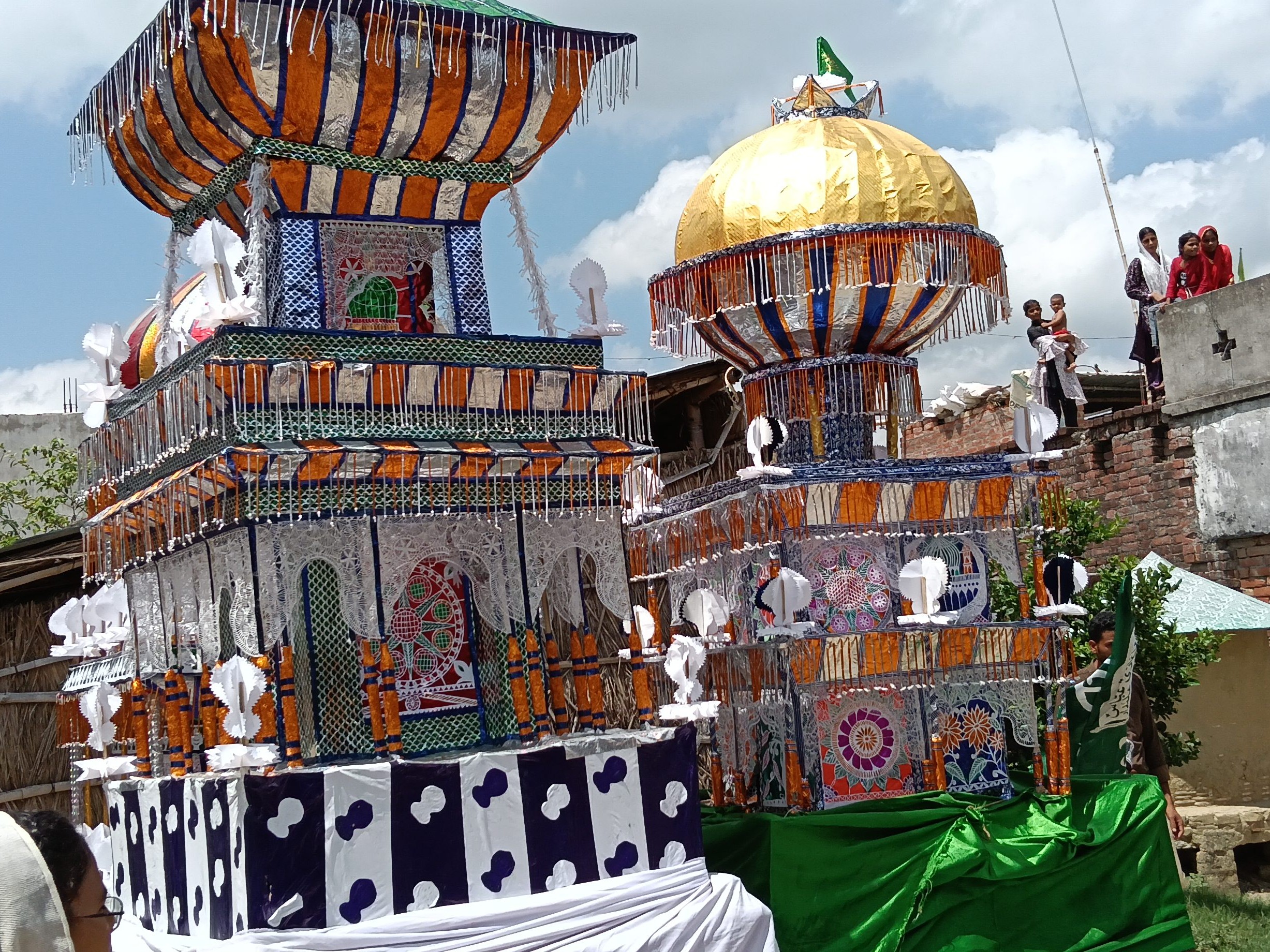 Tajia procession took place on the occasion of Muharram in Bhiswalala ...