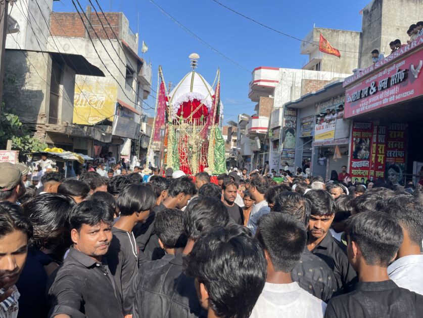 Tajia procession took place on the occasion of Moharram in Baskhari ...