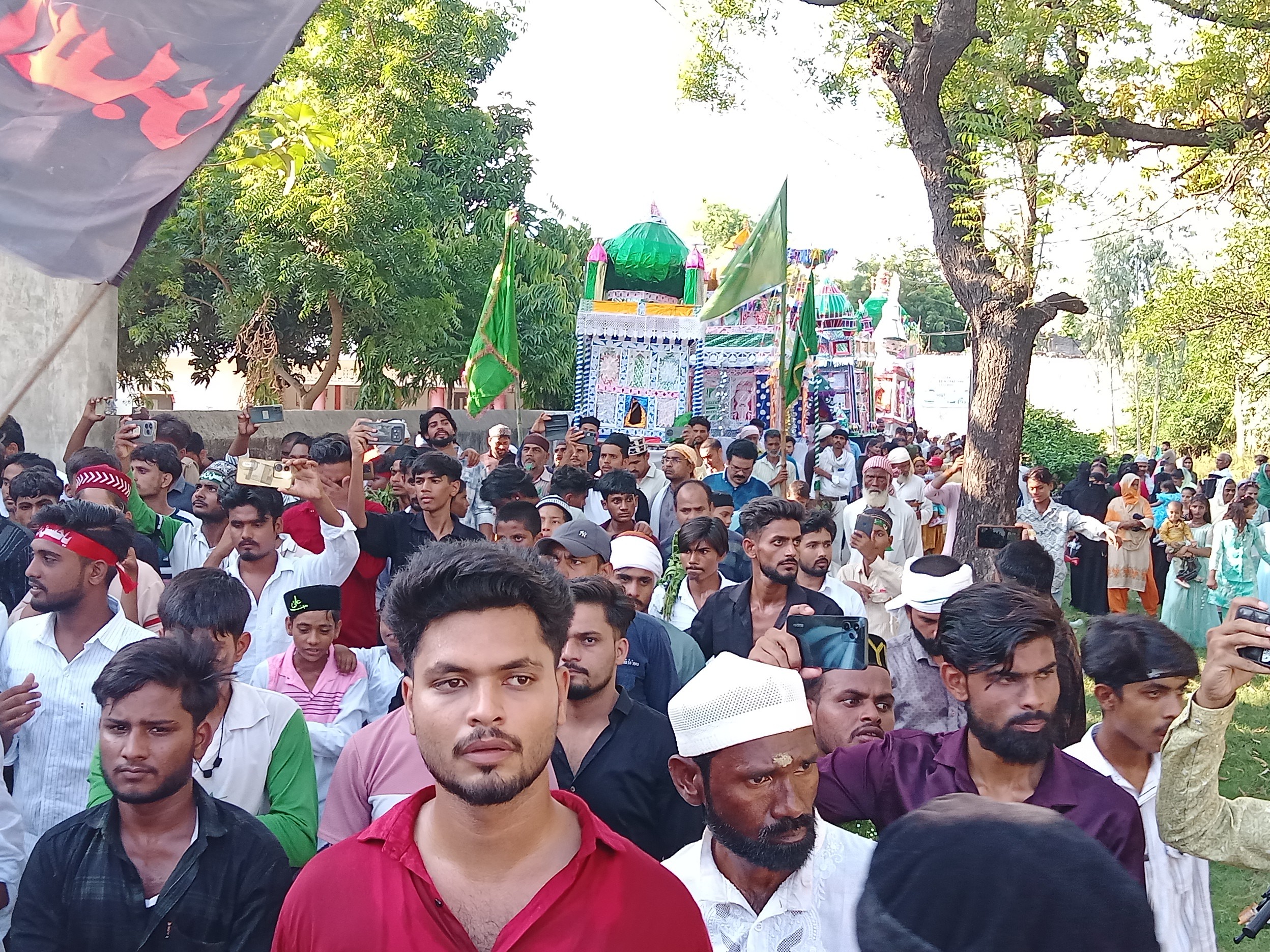 Tajia processions took place in many areas on Muharram