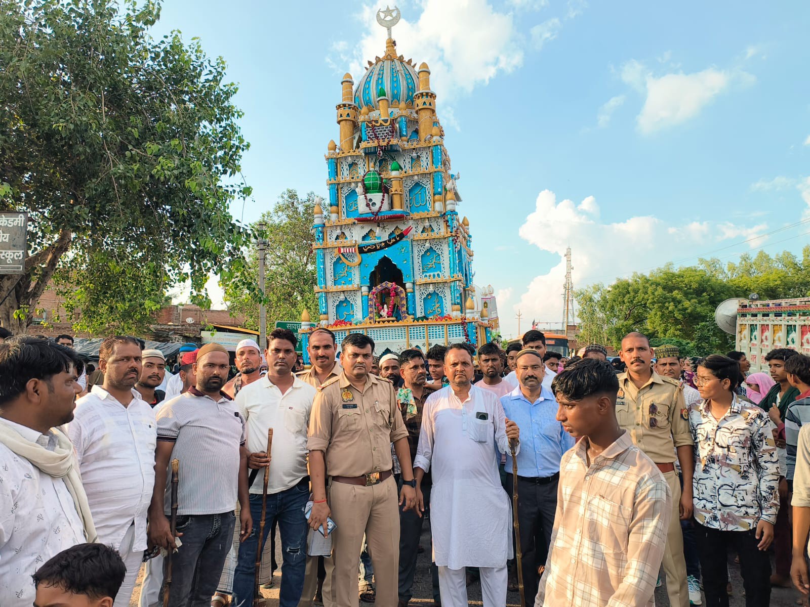 Tajia procession took place in Ghatampur on the occasion of Moharram