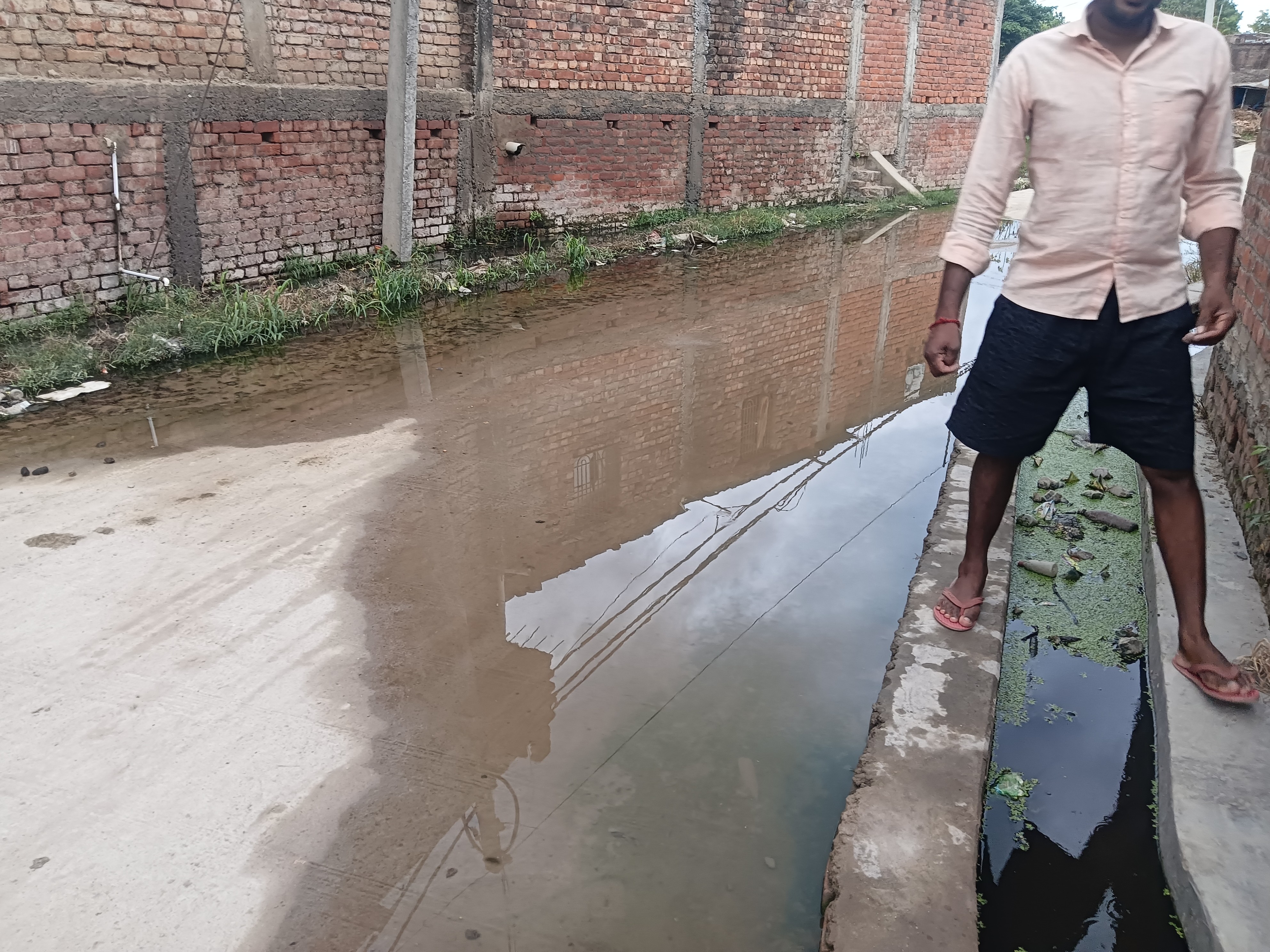 Waterlogging on new routes in Mohammadabad