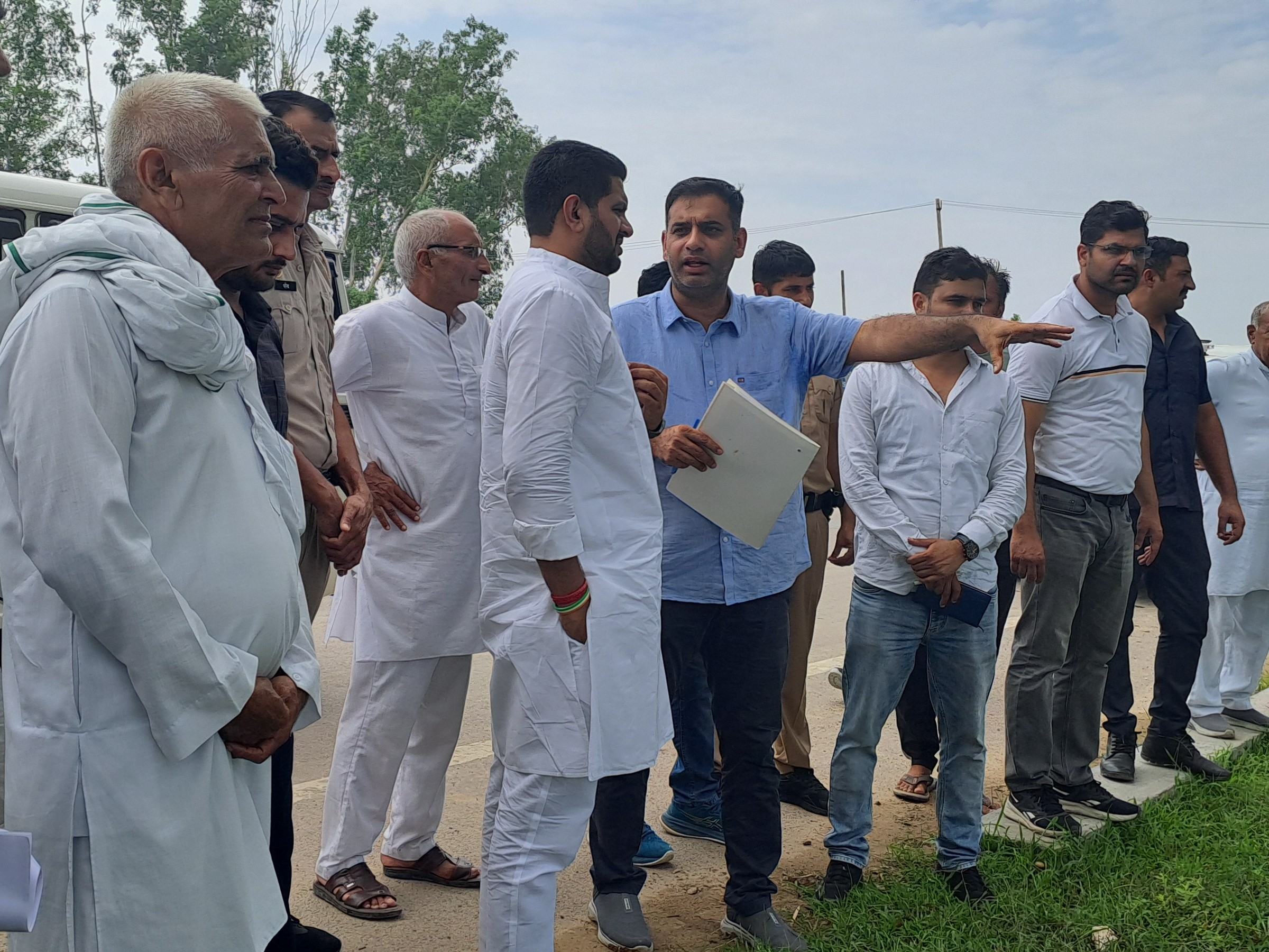 Hisar Congress MLA Visit Flood Situation Paddy Crop Damage | Update ...