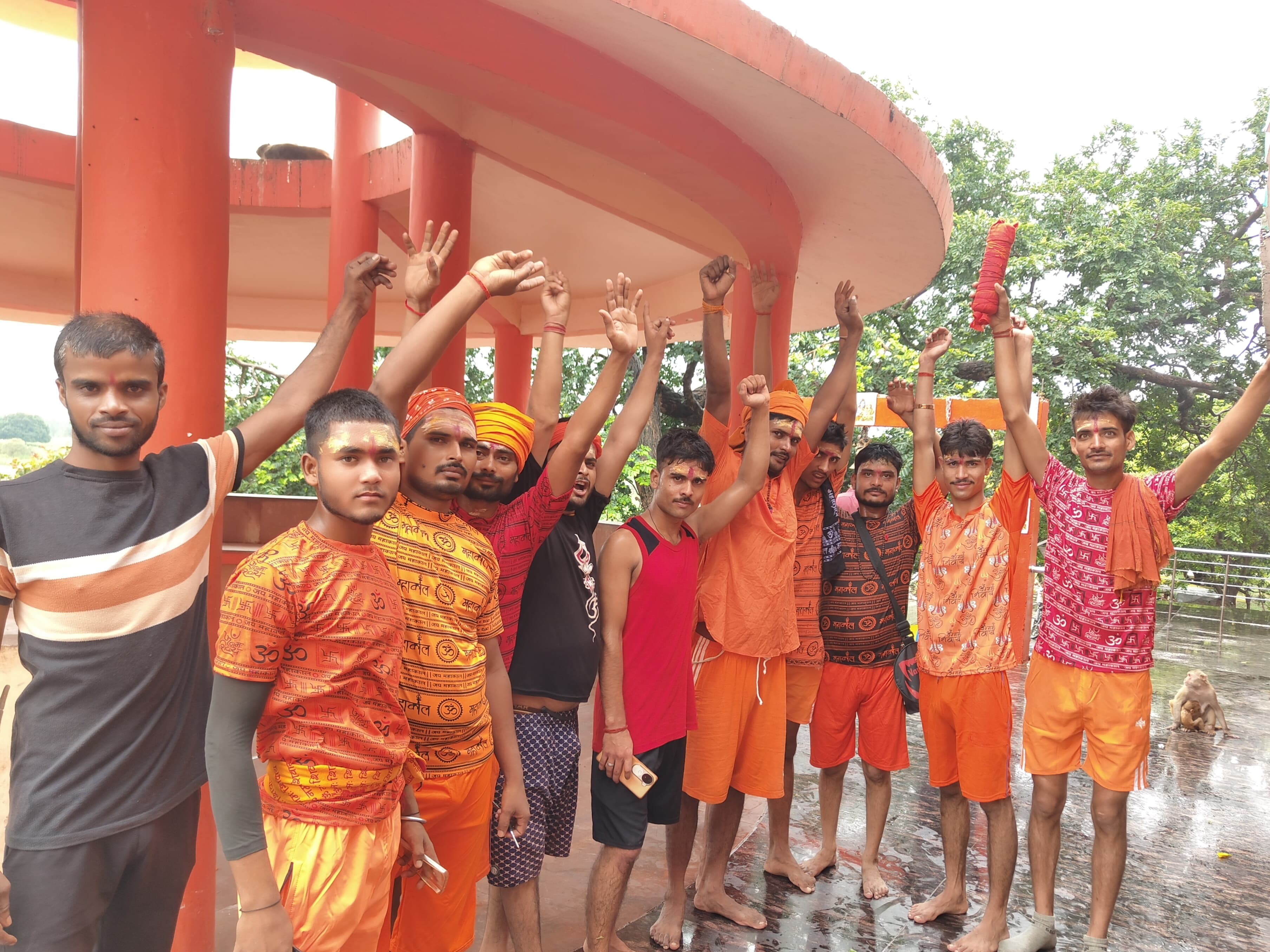 Postal Kanwar Yatra from Madiyaghat to Gola Gokarannath